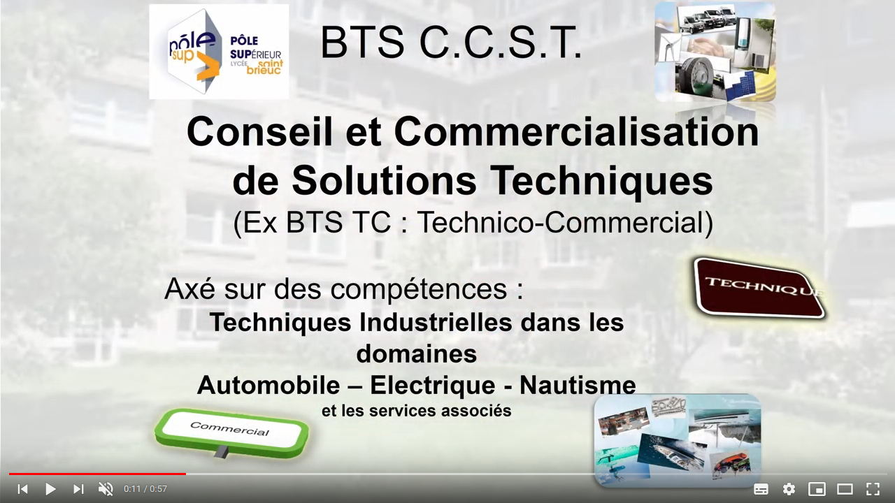 Le BTS CCST remplace le BTS TC